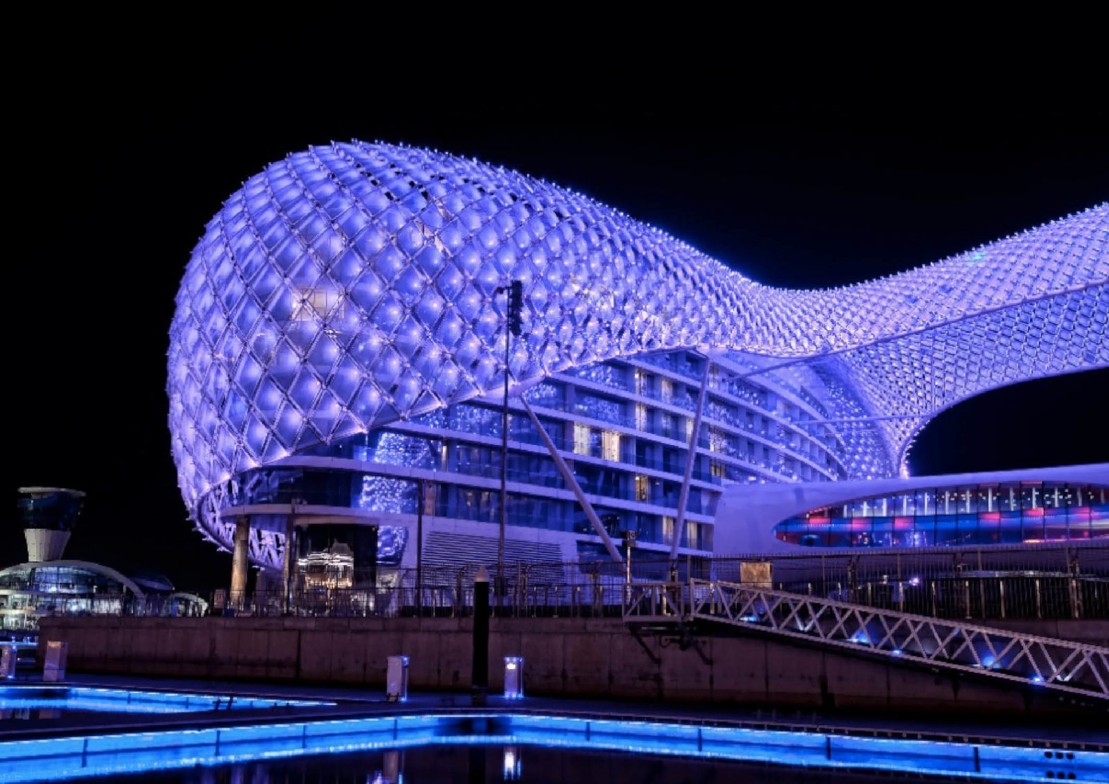 A Building Inspired by Formula One Racetracks